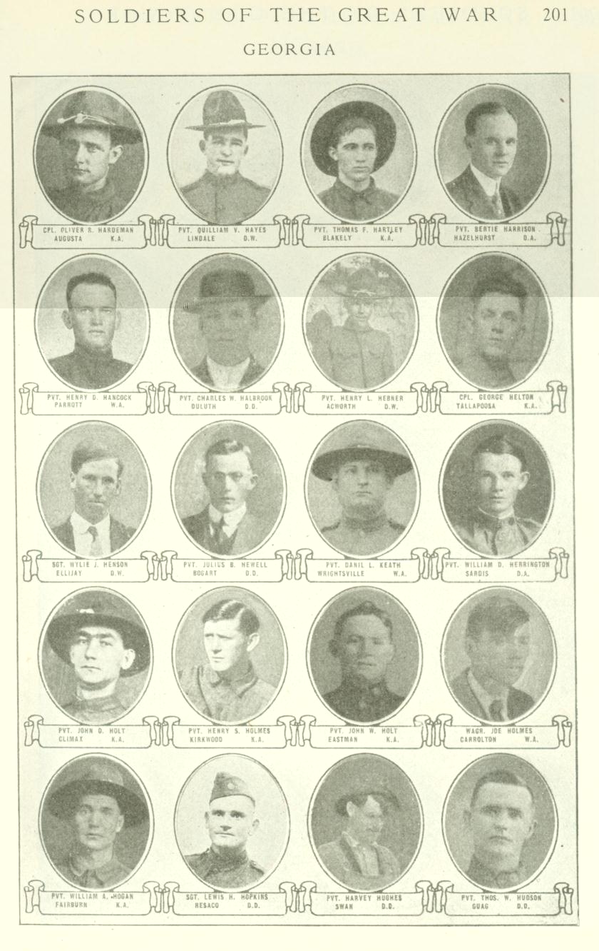 WW1 Soldiers of Georgia